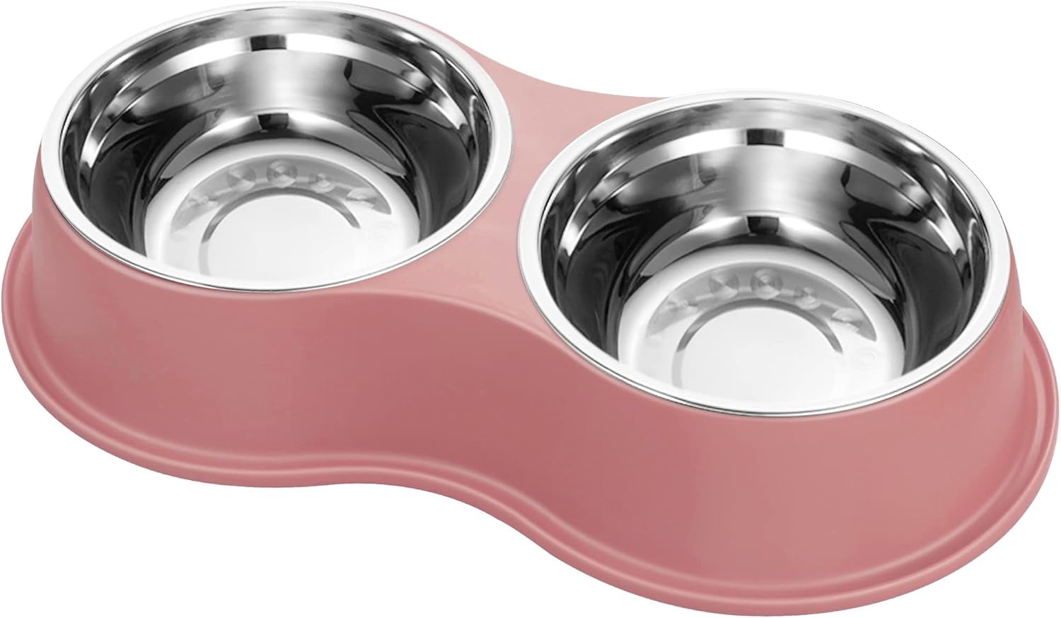 Dog Bowls Double Dog Water and Food Bowls Stainless Steel Bowls with ...