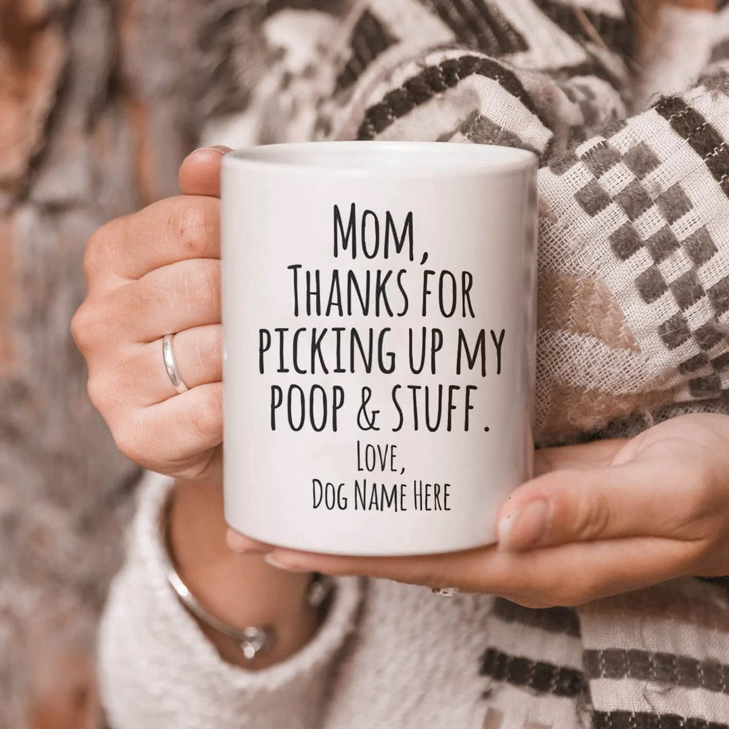 Dog Breed Coffee Mug Thank You For Picking Up My Poop And Stuff Funny ...