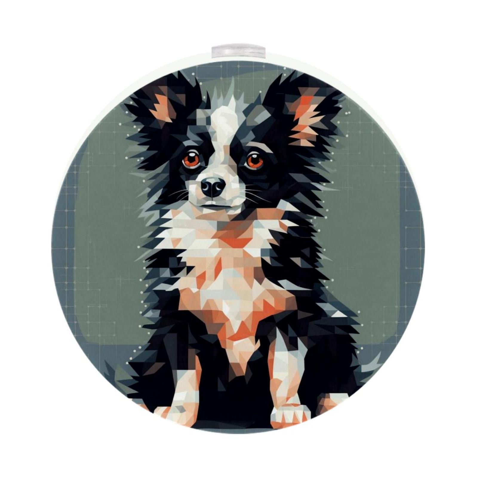 Dog Bright and Compact LED Round Night Light - Set of 2, Energy ...