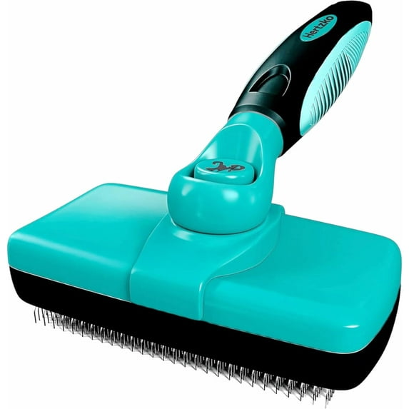 Dog Brush for Shedding - Self Cleaning Slicker Brush for Dogs and Cats ...