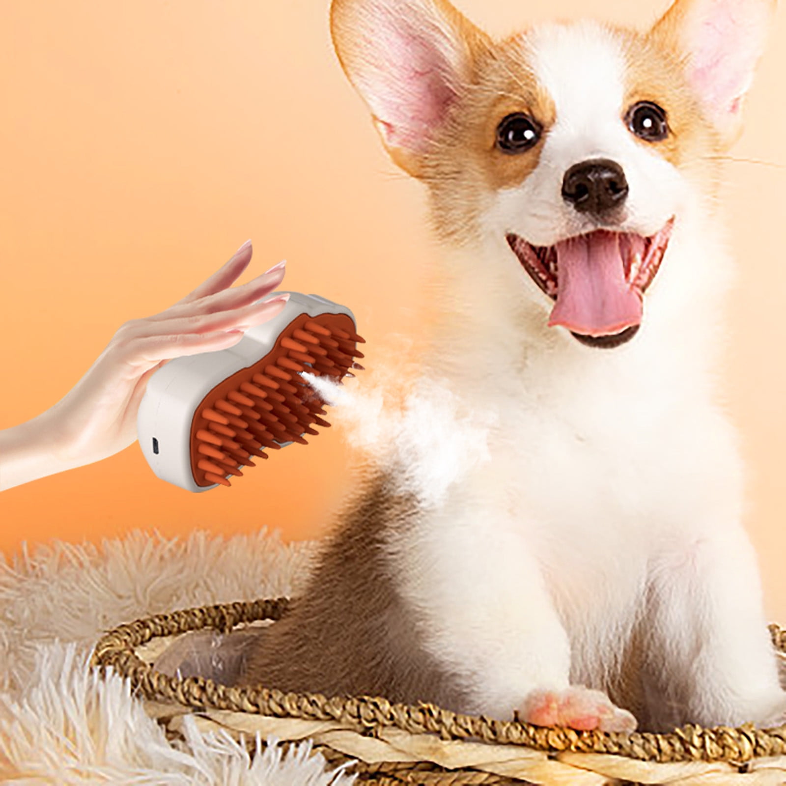 Dog Brushes Deshedding, Pet Spray Hair Removal Comb, Pet Steam Brush ...