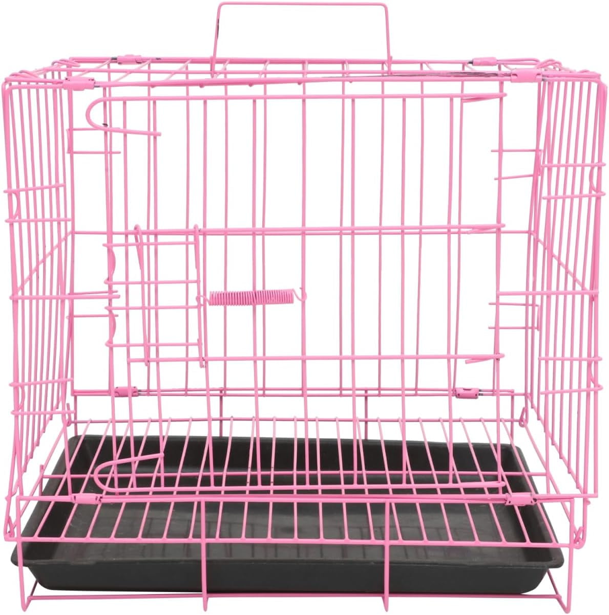 Dog Cage pet cage - Single Door Metal Dog crates with Movable Tray ...