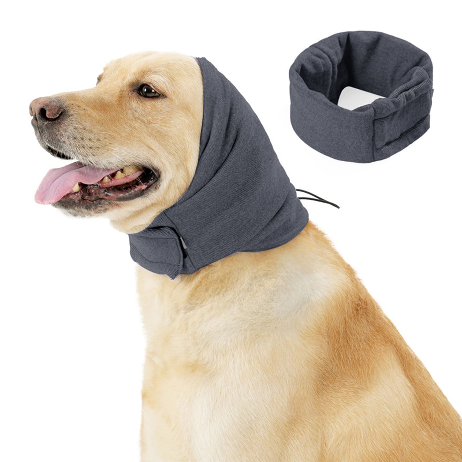 Dog Calming Hoodie, Adjustable Dog Ear Muffs for Noise Protection, No ...
