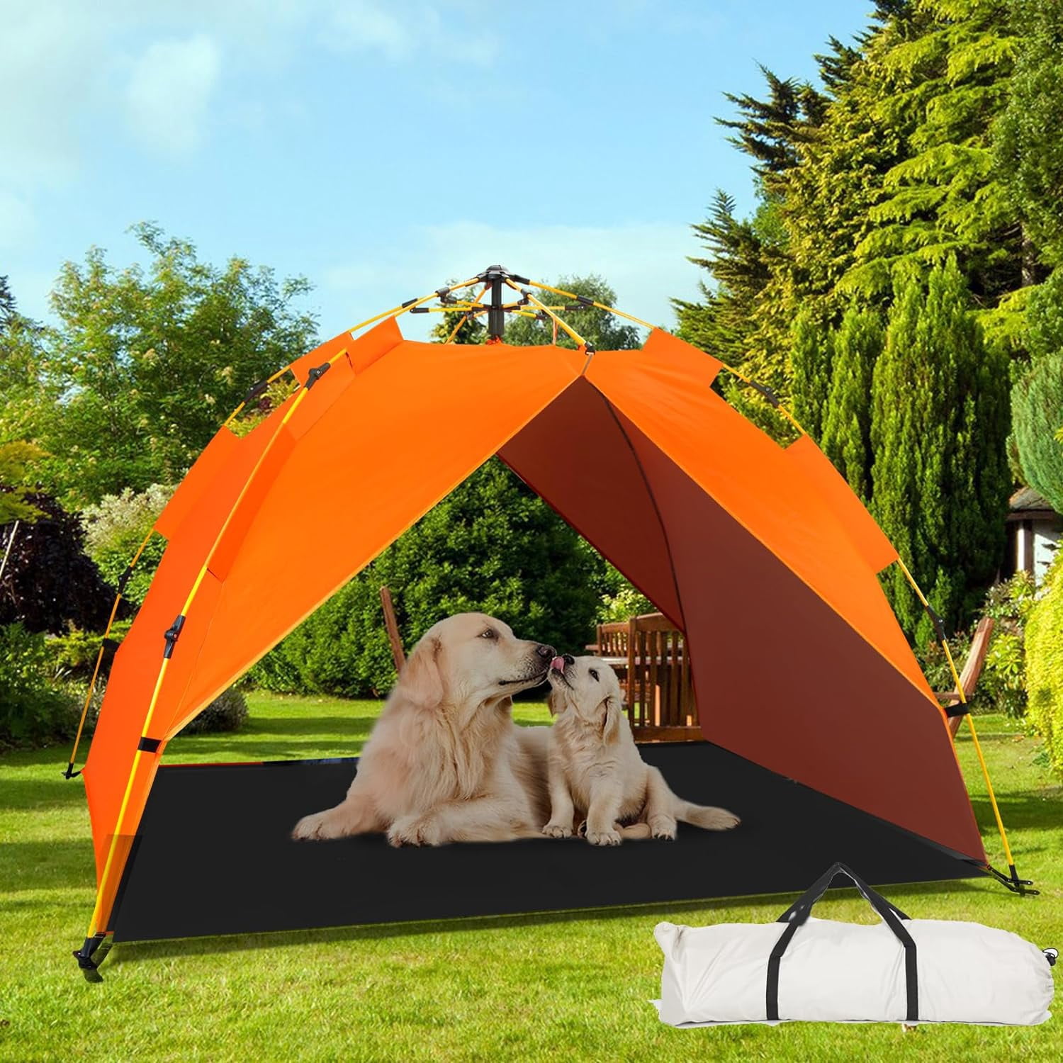 Dog Canopy Shade Shelter Tent for Large XL XXL Elevated Raised Dog Bed ...