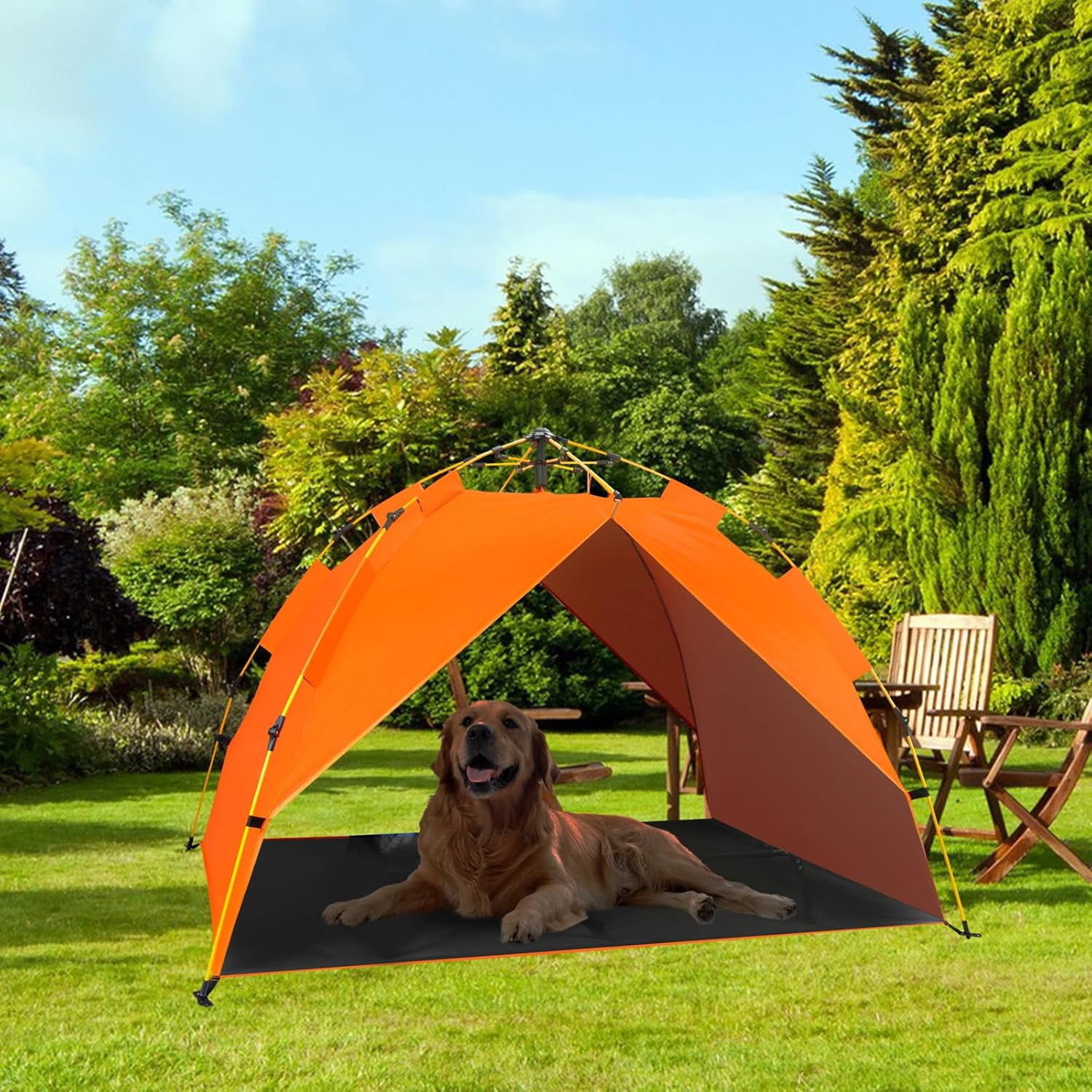 Dog Canopy Shade Shelter Tent for Small Medium Elevated Raised Outdoor ...