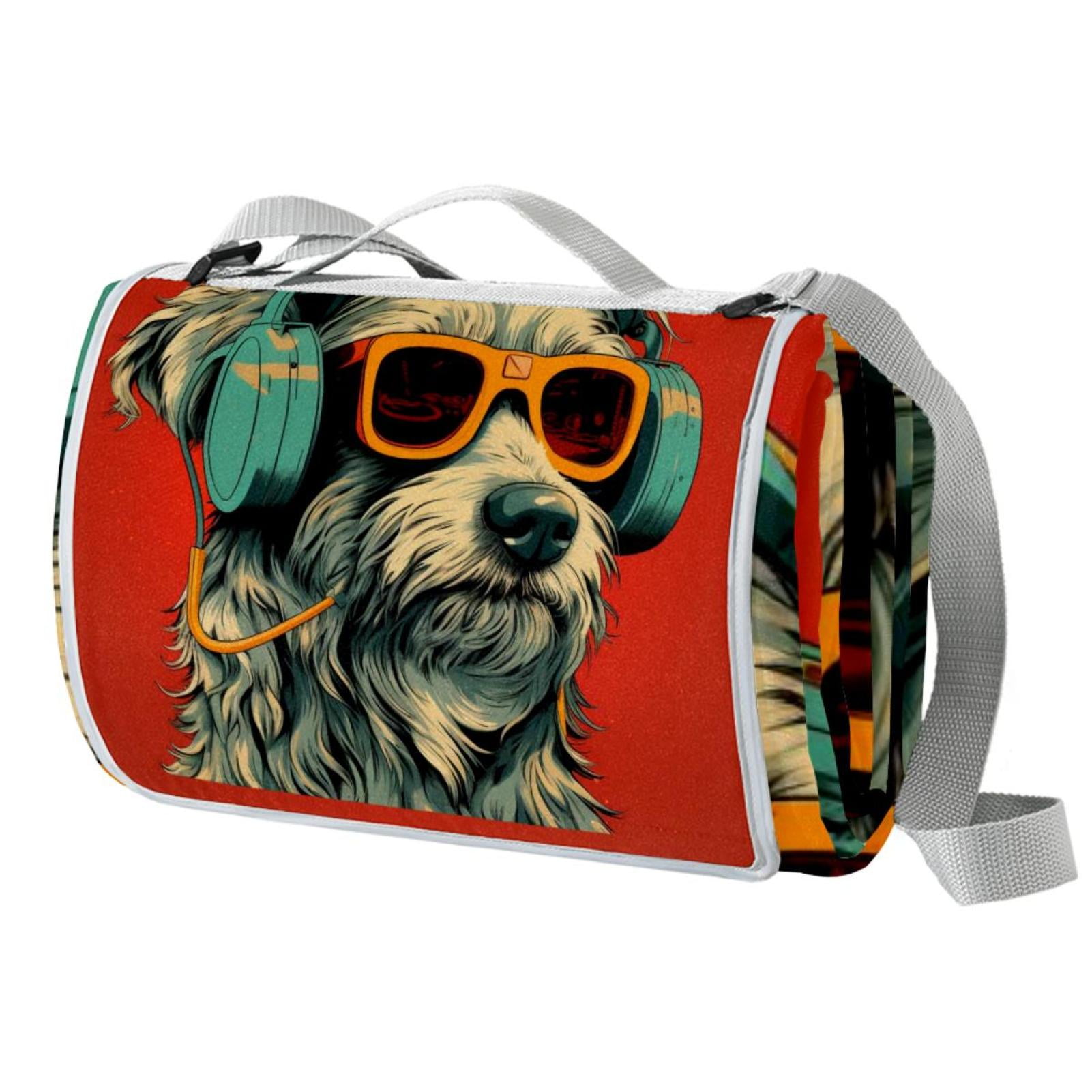 Dog Canvas Picnic Mat for Outdoor Activities - Waterproof and Portable ...