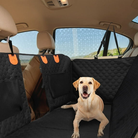 Dog Car Back Seat Cover With Zipper Mesh Window Bags Waterproof 600D ...