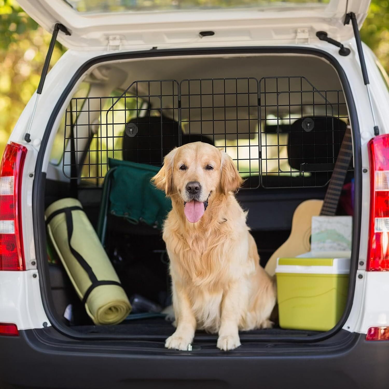 Dog Car Barriers for SUV Adjustable Large Pet Divider Barriers Heavy ...