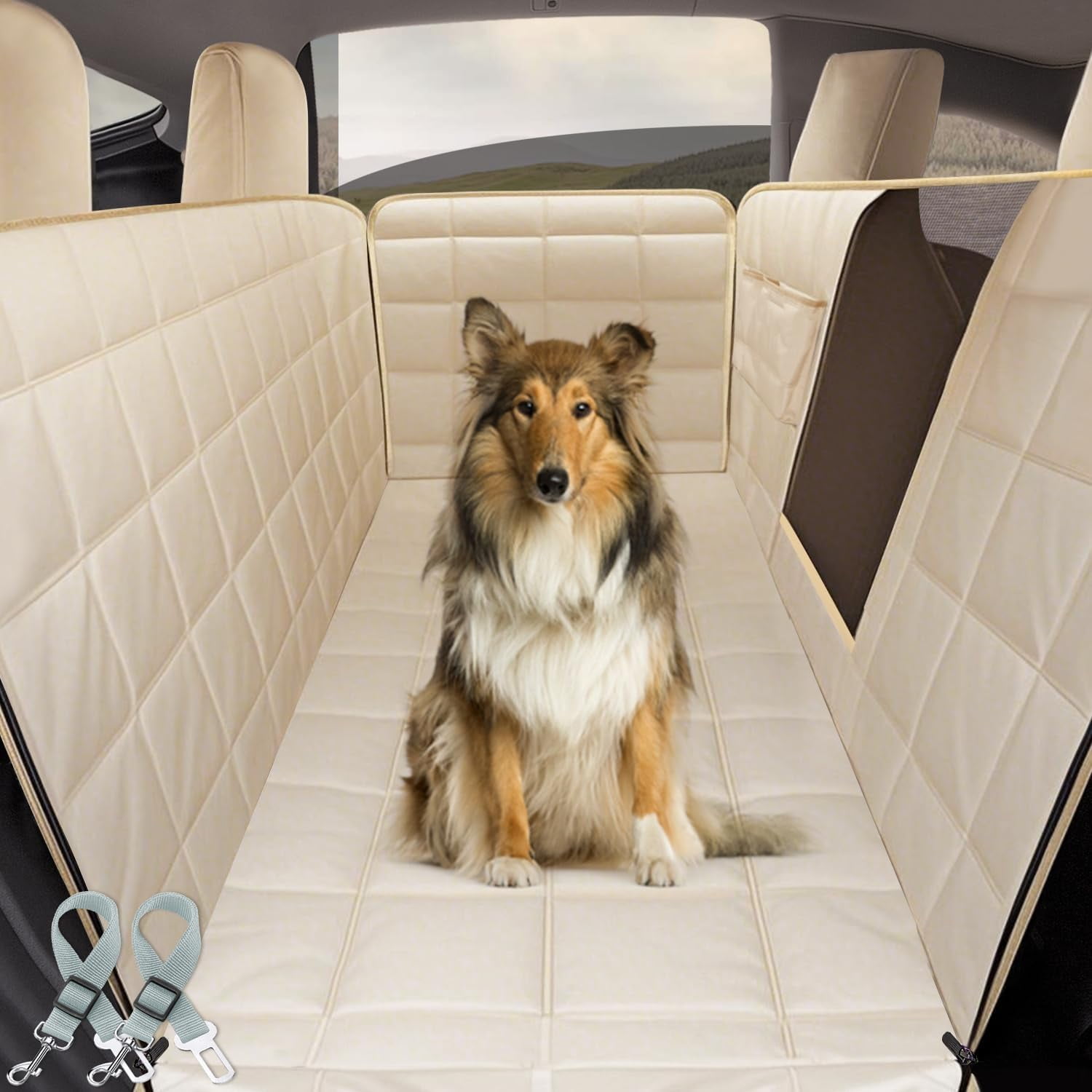 Dog Car Hammock for 2020-2025 Tesla Model Y/2018-2025 Model 3,Dog Car ...