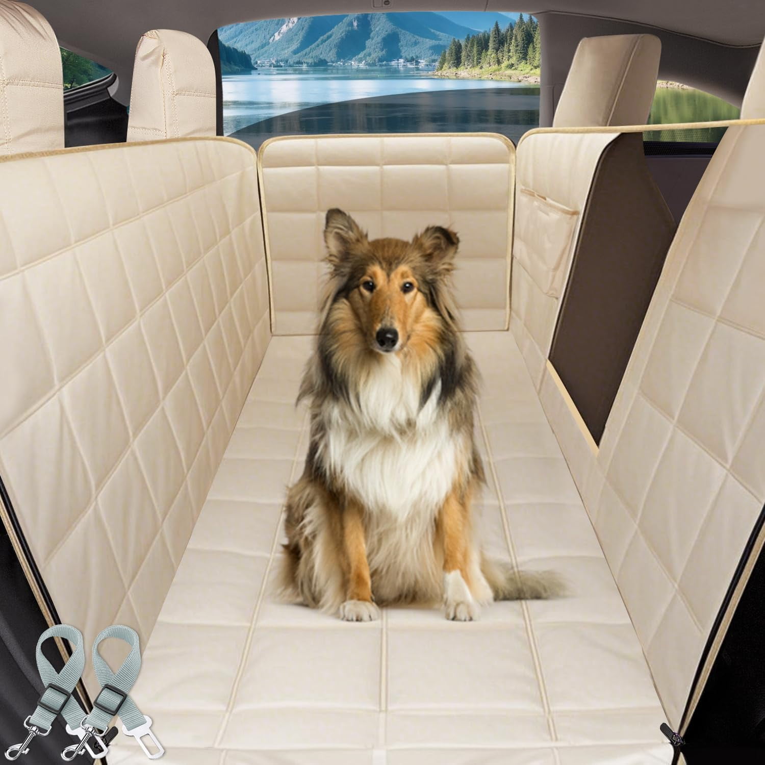Dog Car Hammock for 2020-2025 Tesla Model Y Back Seat Pet Cover for ...