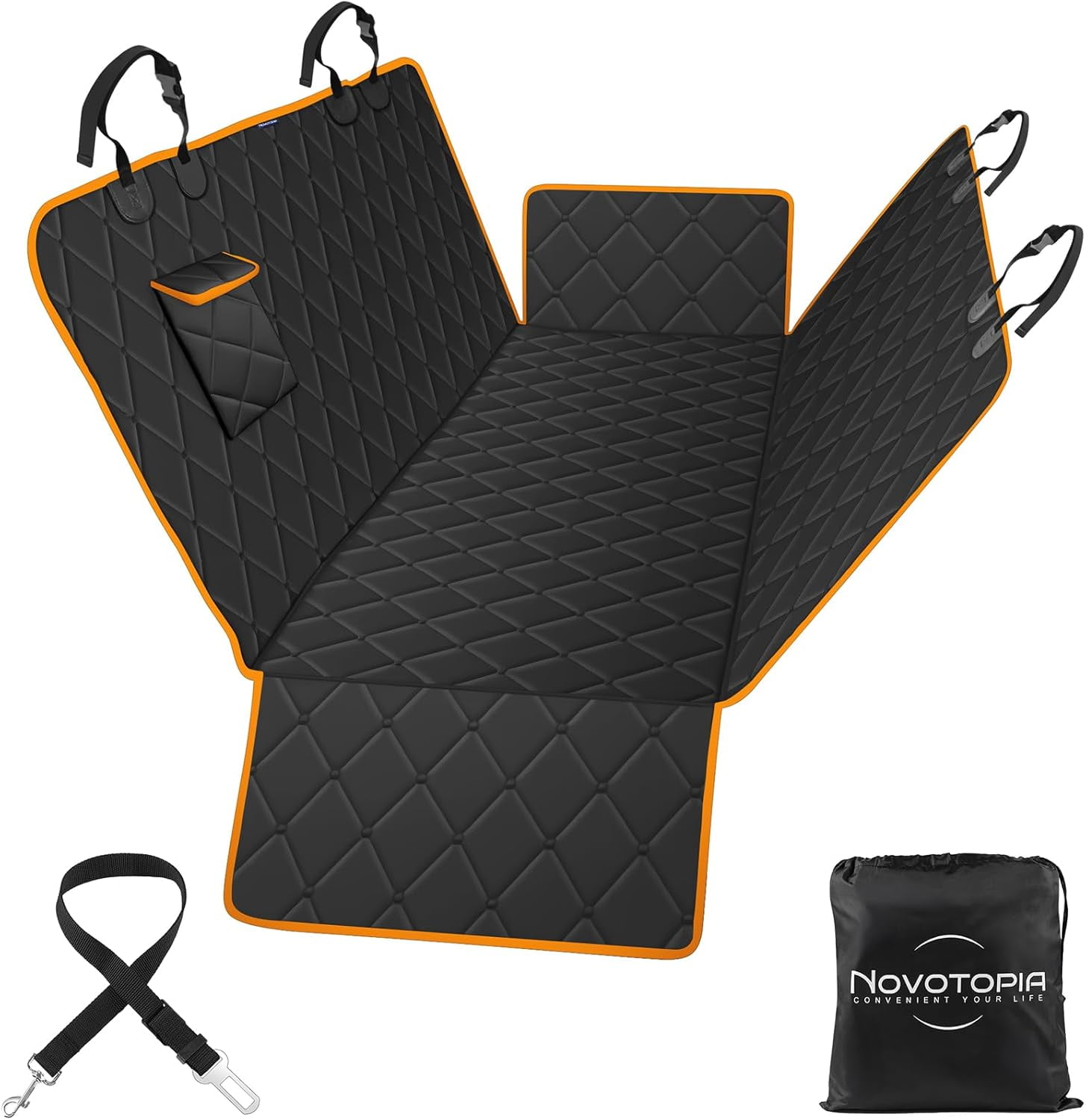 Dog Car Seat Cover for Back Seat 100% Waterproof, Long-Lasting and Soft ...