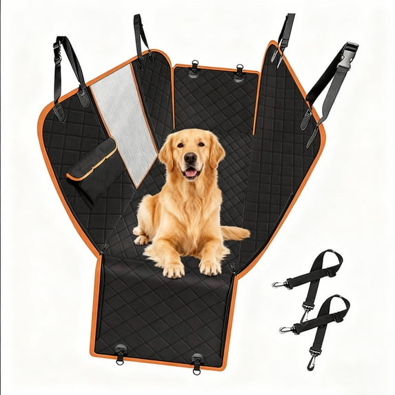 Dog Car Seat Cover, Durable Dog Seat Cover for Back Seat, 100% ...