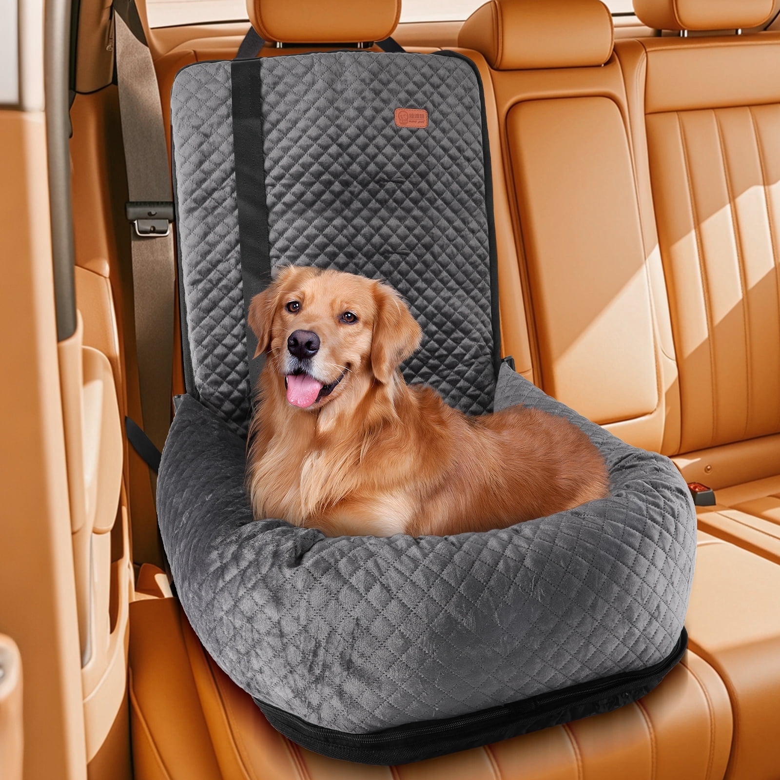 Dog Car Seat, YUWENUS Portable Pet Booster Seat for Small Medium Dogs ...