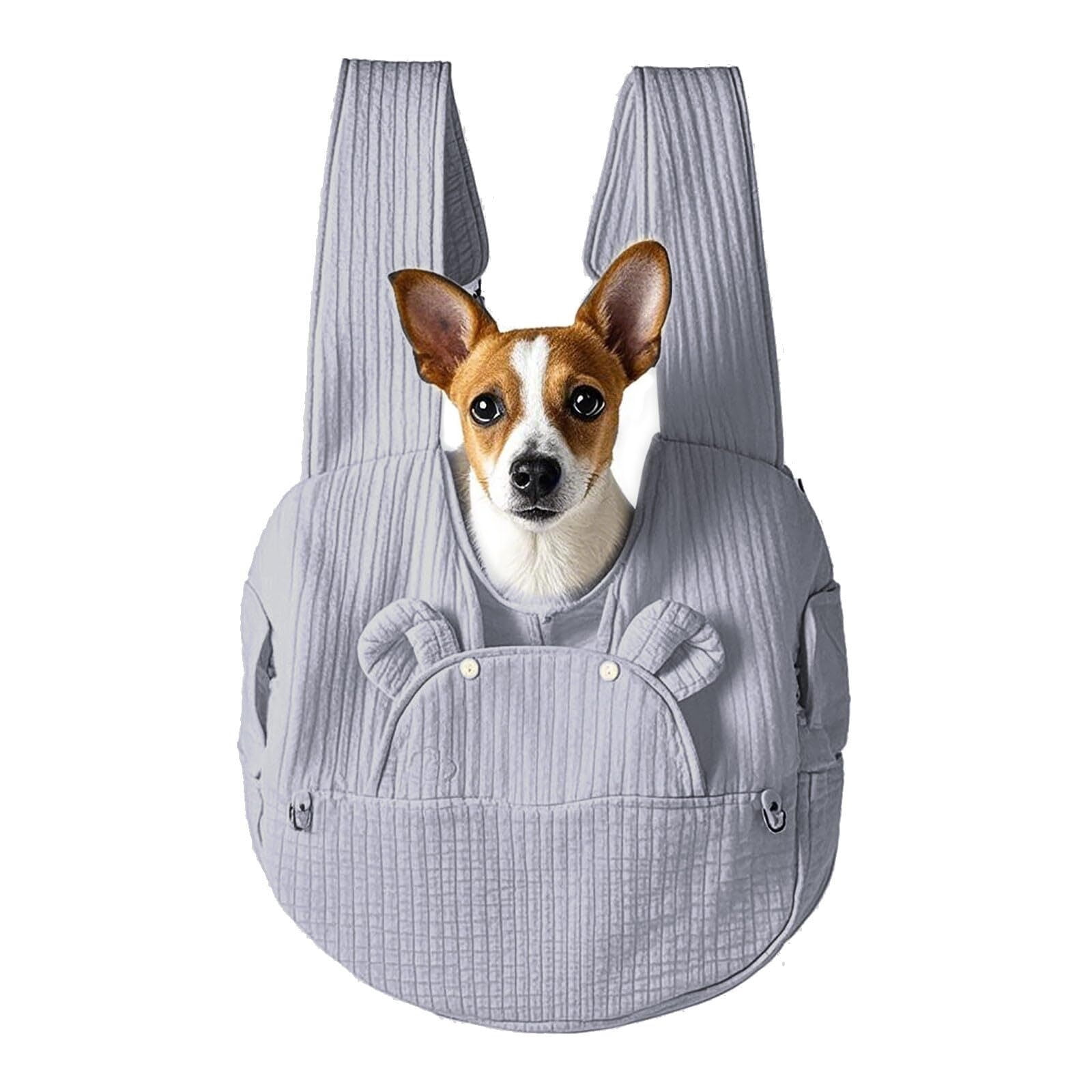 Dog Carrier Backpack, Cute Bear Shape Crossbody Chest, Dog Travel Bag ...