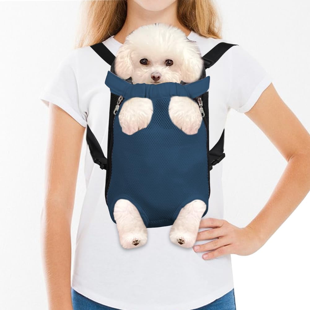Dog Carrier Backpack Pet Legs Out Front Cat Travel Bag, Adjustable ...