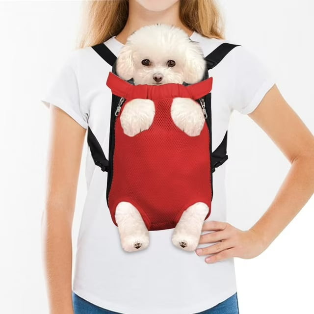 Dog Carrier Backpack Pet Legs Out Front Cat Travel Bag Adjustable Puppy ...