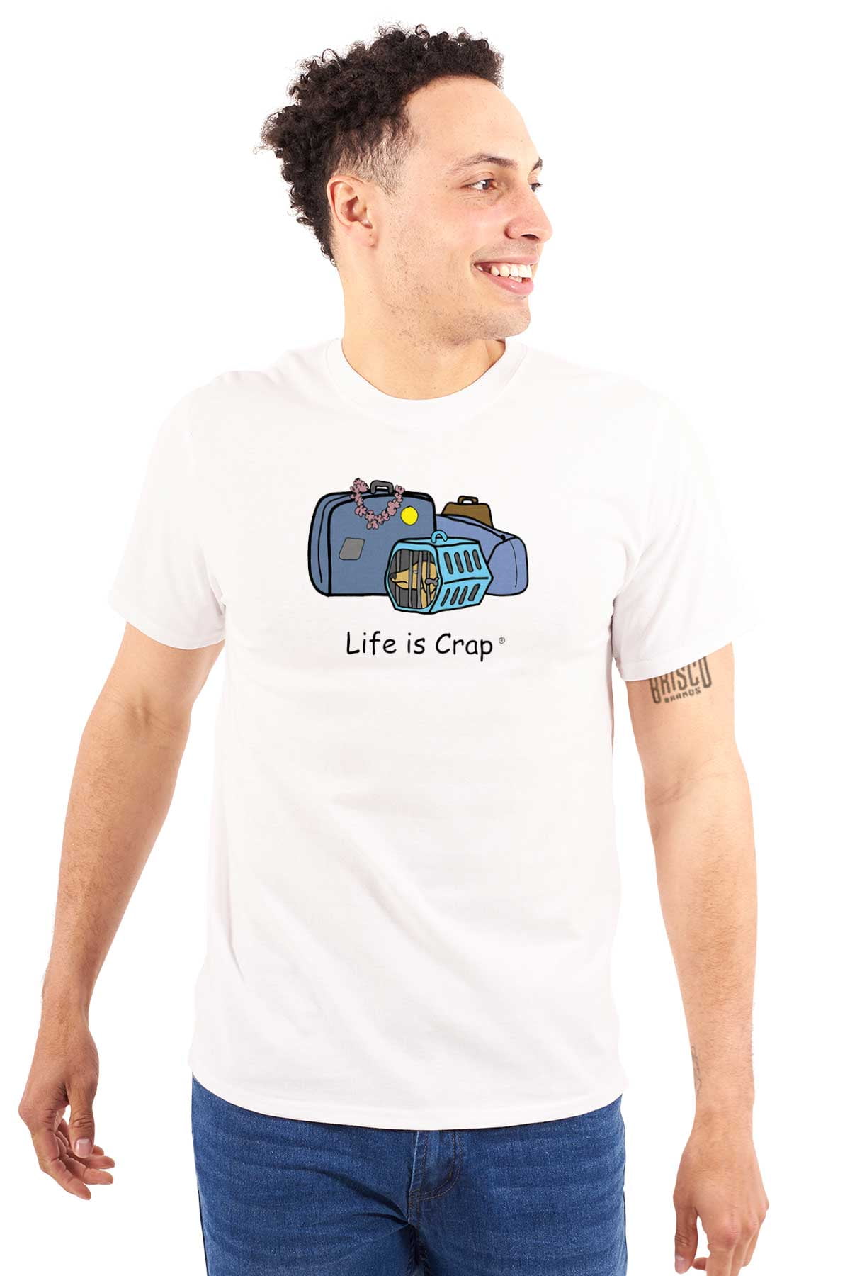 Dog Carrier Flying Vacation Airplane Plus Size Crewneck Graphic Tee ...