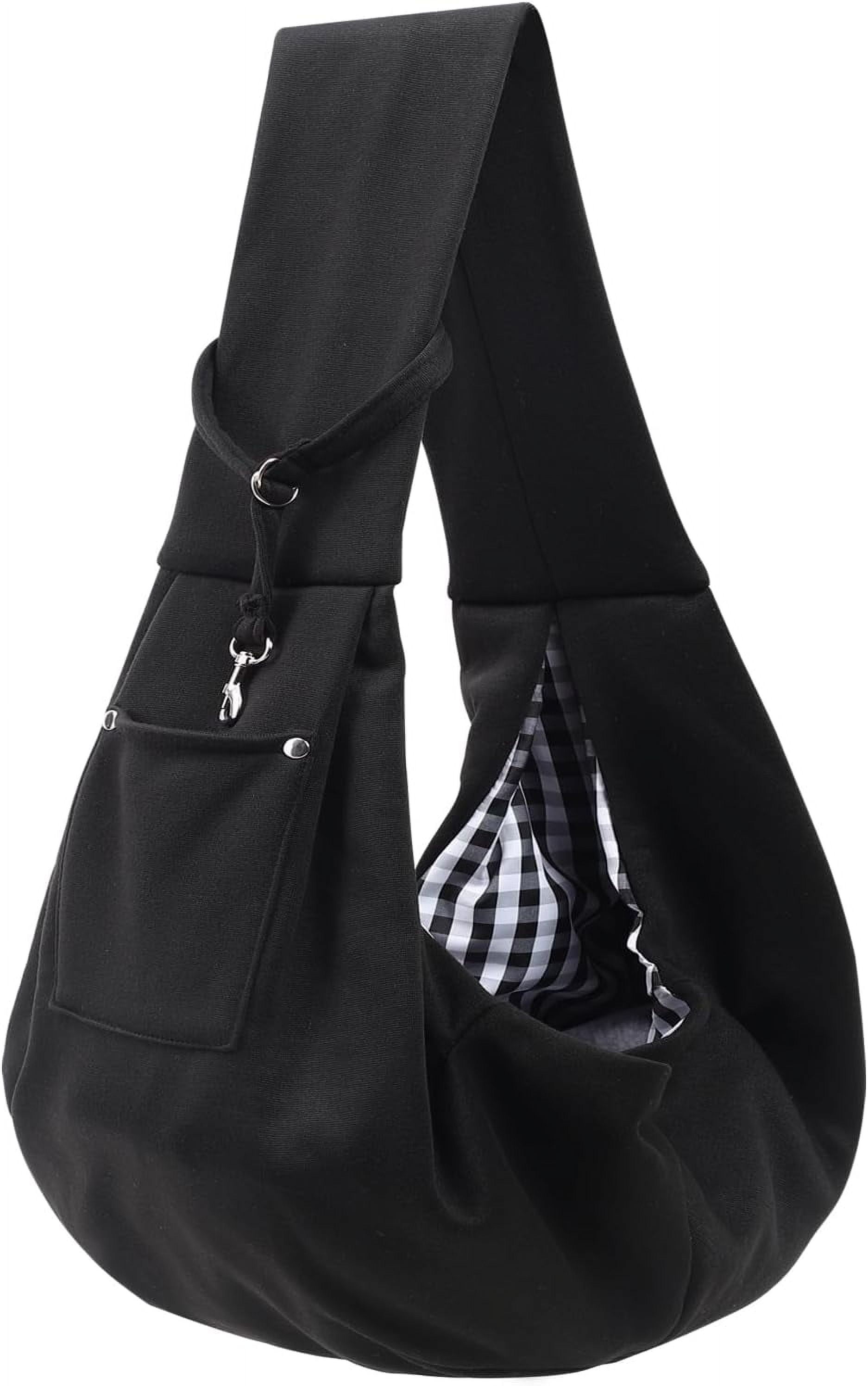 Dog Carrier Sling - Reversible Puppy Carrier Purse with Storage Pocket ...