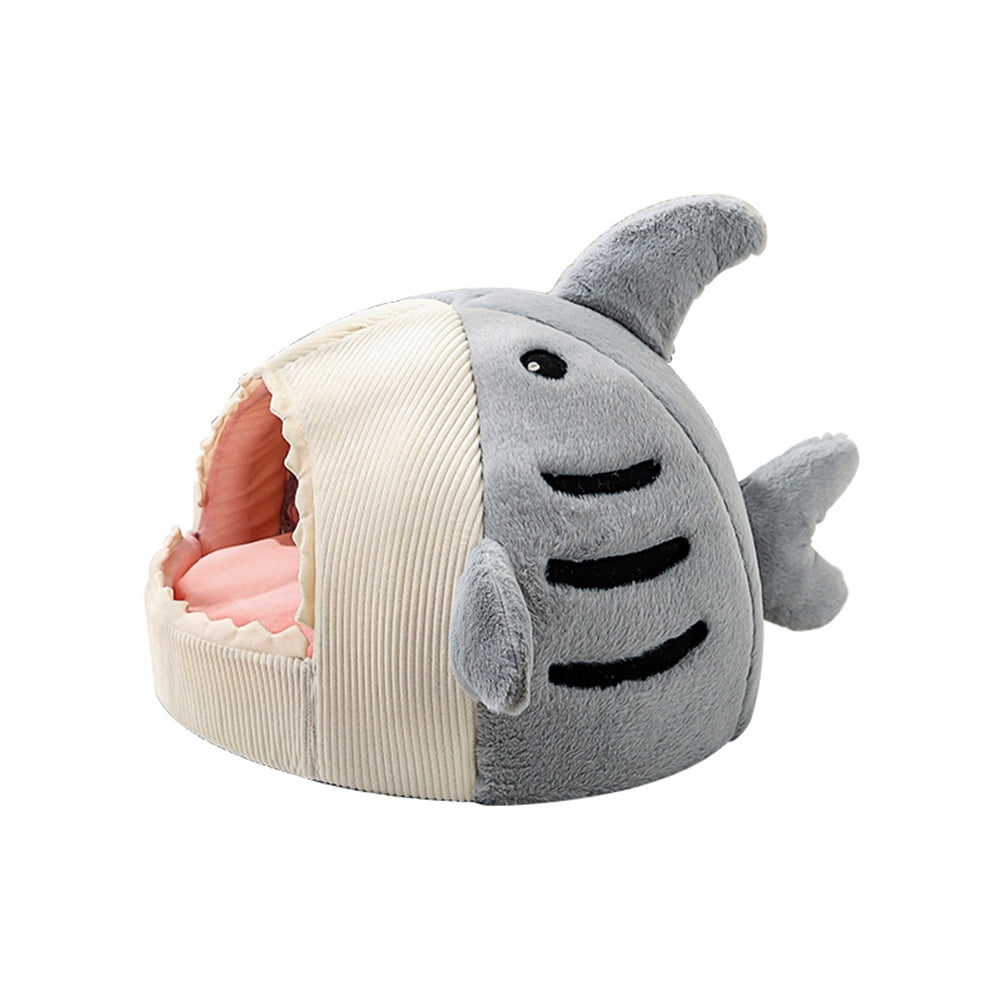 Dog Cat Bed Cute Shark Pet Sleeping Bed for Small Cat Dog Hideout House ...