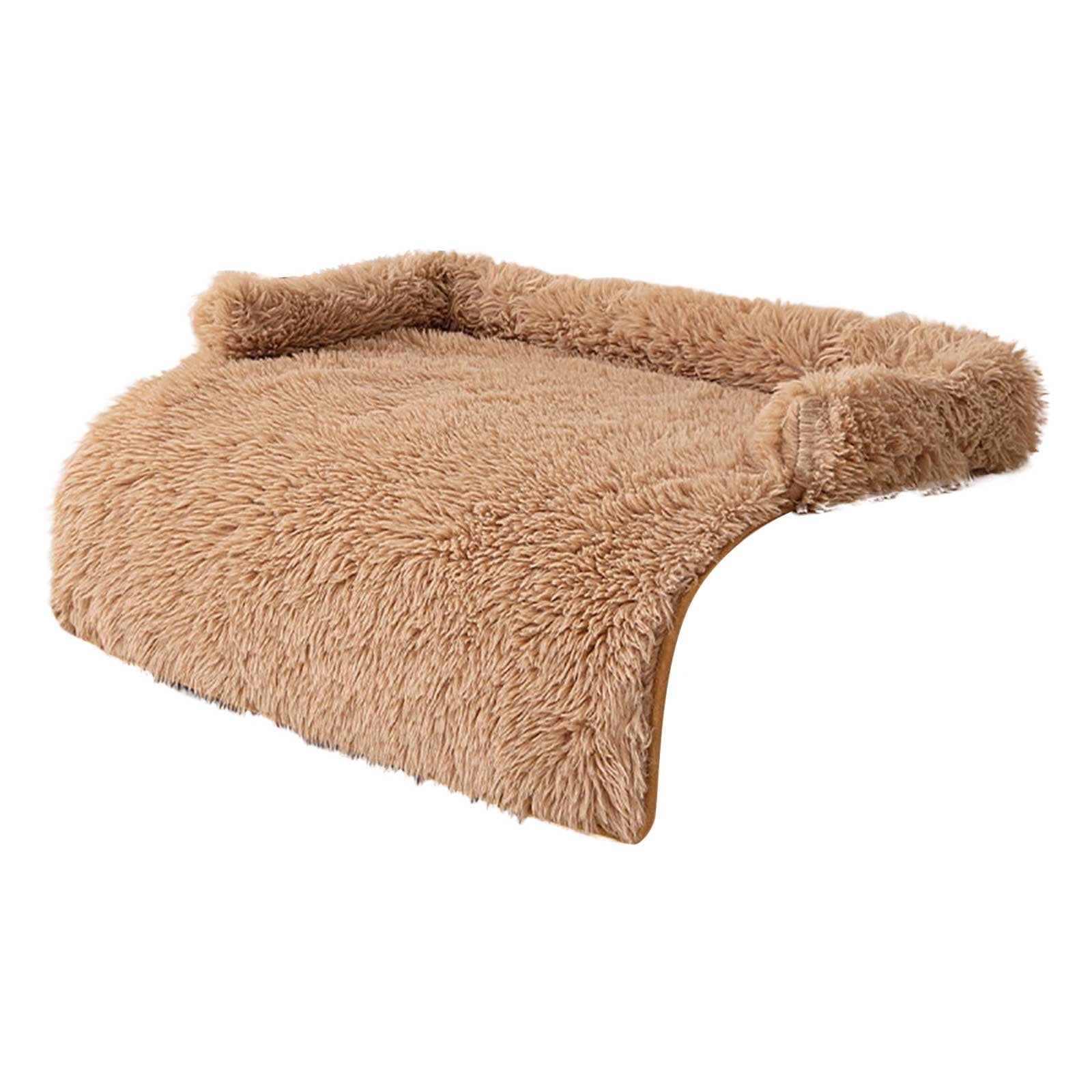 Dog Cat Bed Mat 30x30 Inch Washable Couch Cover Plush Long Mat for Pets Warm Calming Sofa Topper ...