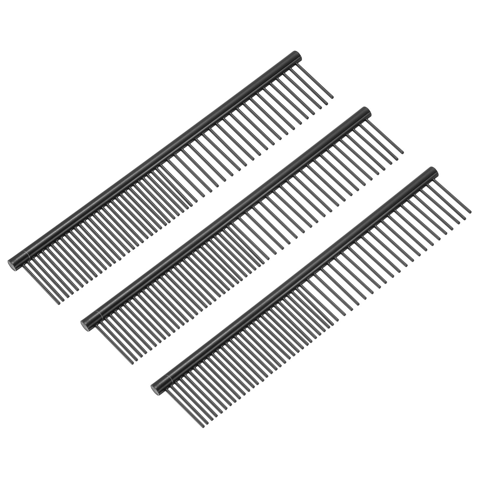 Dog Cat Comb, Pet Combs Stainless Steel Teeth for Knots Mats Loose Hair ...