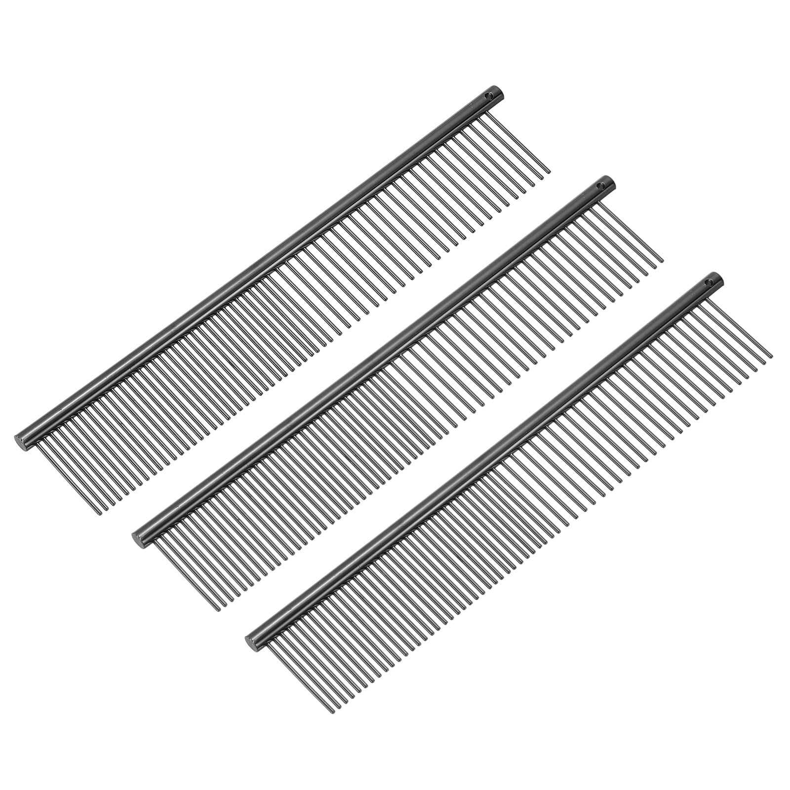 Dog Cat Comb, Pet Combs Stainless Steel Teeth for Knots Mats Loose Hair ...