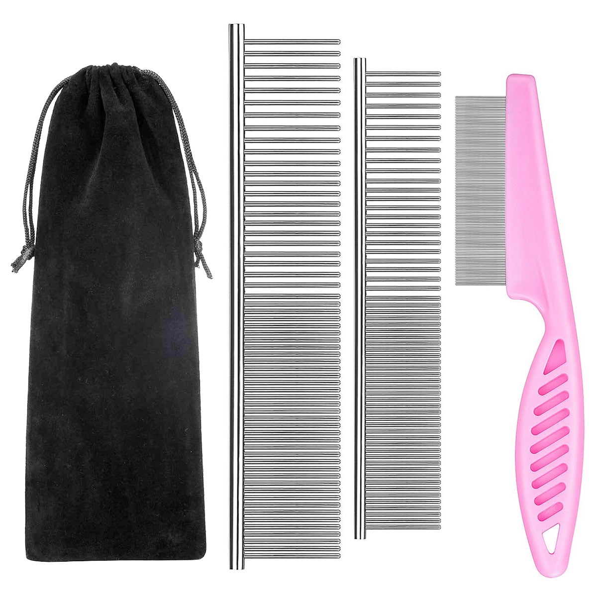 Dog Cat Comb Tool for Removing Matted Fur, Pet Comb Flea Comb with ...