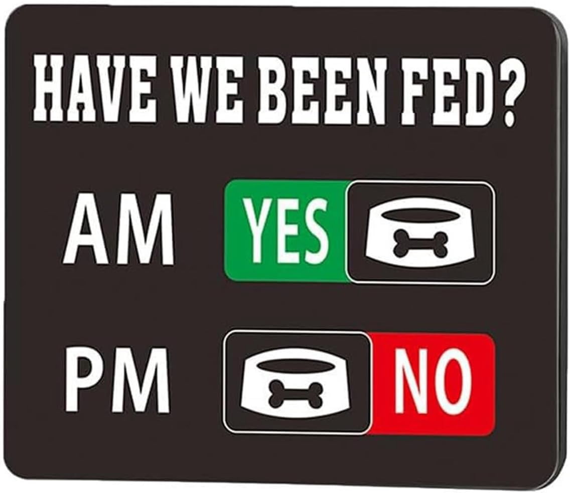 Dog & Cat Feeding Reminder Magnet - Have We Been Fed? Pet Feed Tracker ...