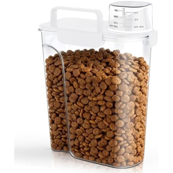 Dog Cat Food Storage Container, 5-7Lbs Pet Food Containers, Airtight ...