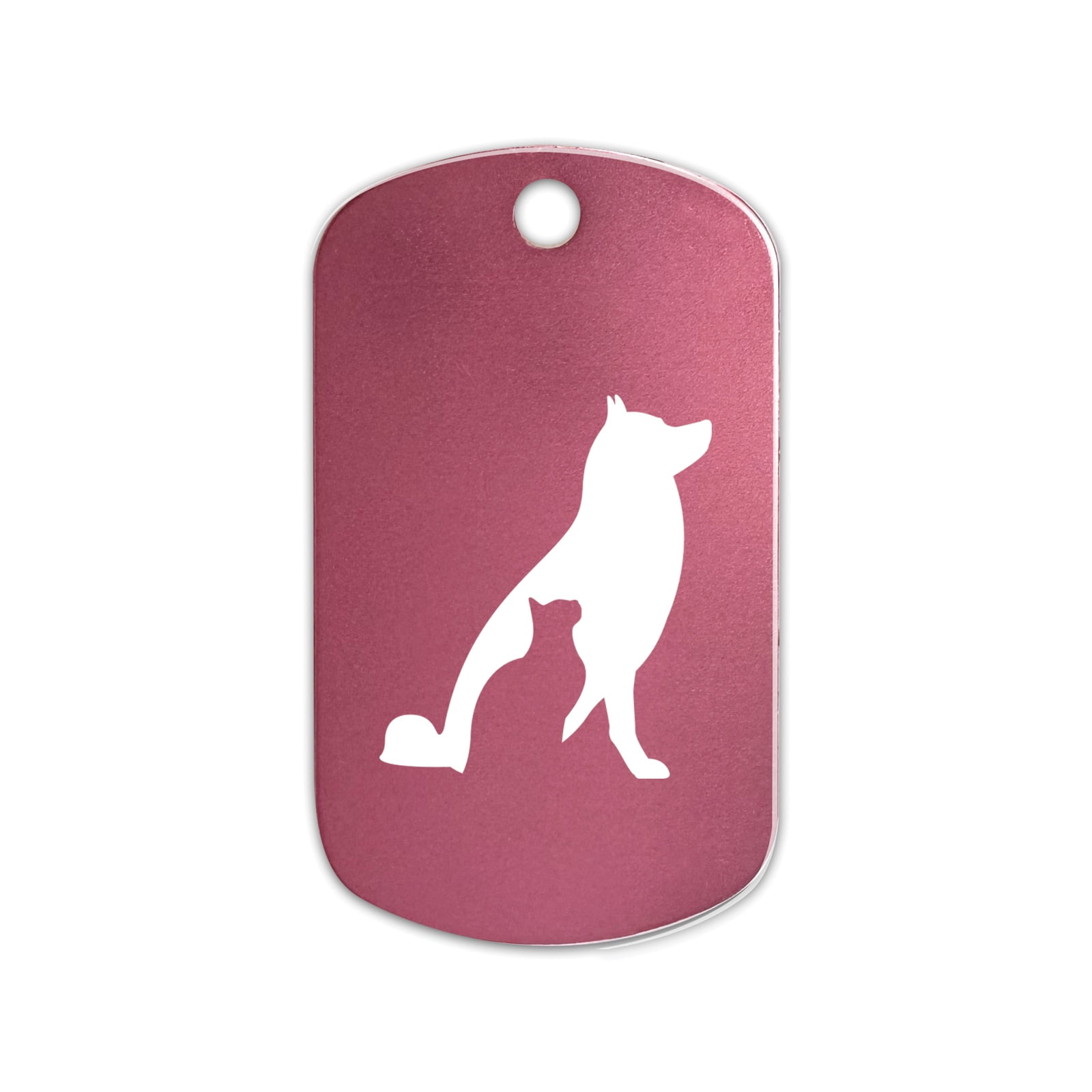 Dog Cat GI Dog Tag Aluminum Keychain cats dogs love kitty puppy rescue ...