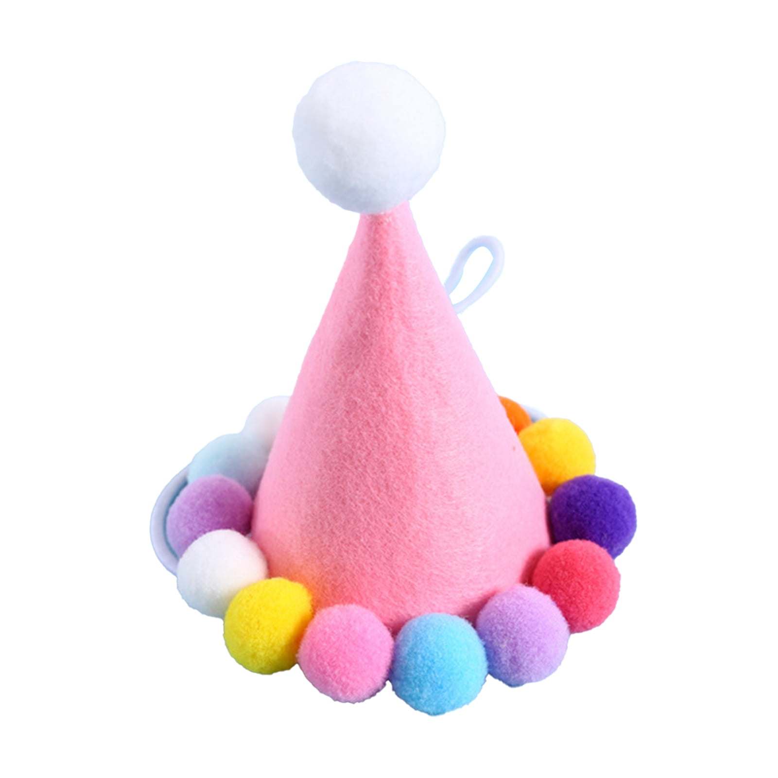 Dog Cat Hat, Fashion Cute Cone Shape Pompom Decor Adjustable Buckle Cap ...