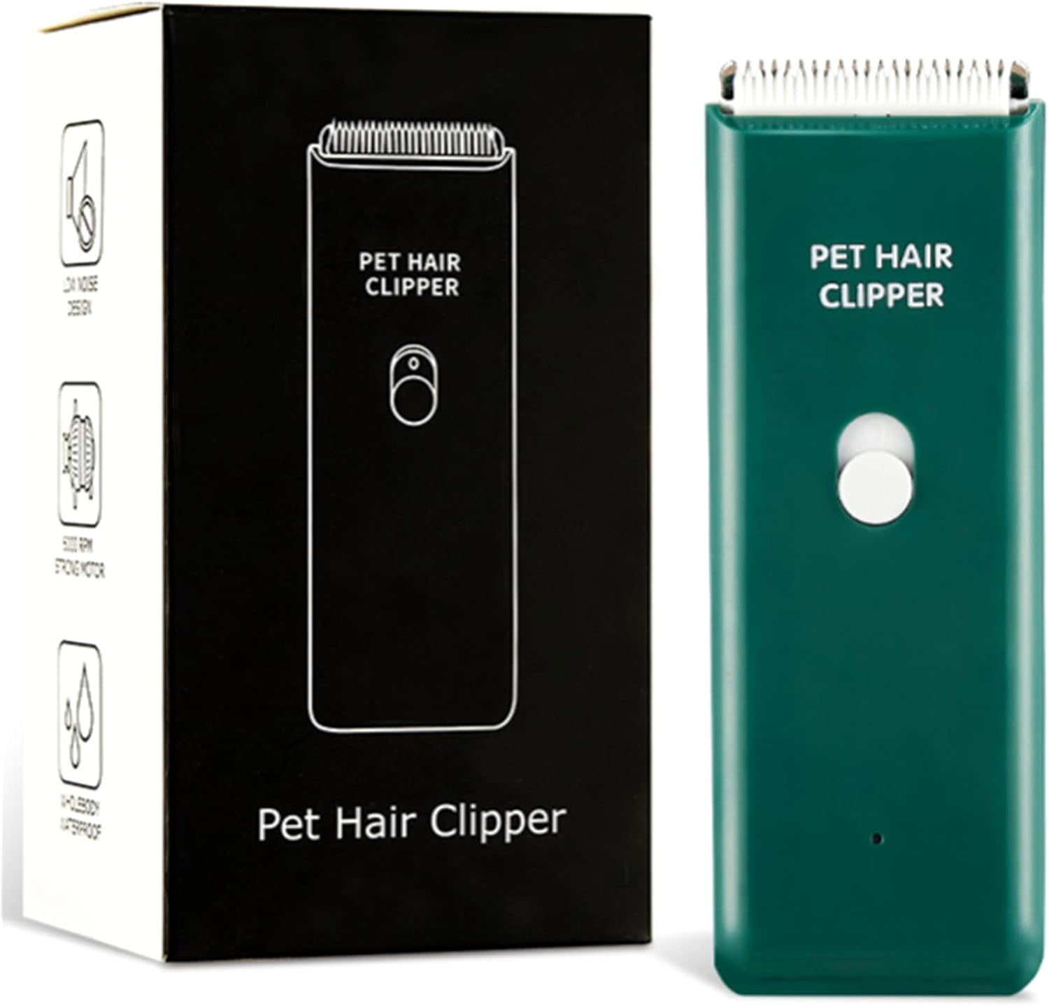 Dog Cat Home Hair Waterproof Clipper Portable Electric USB Rechargeable ...