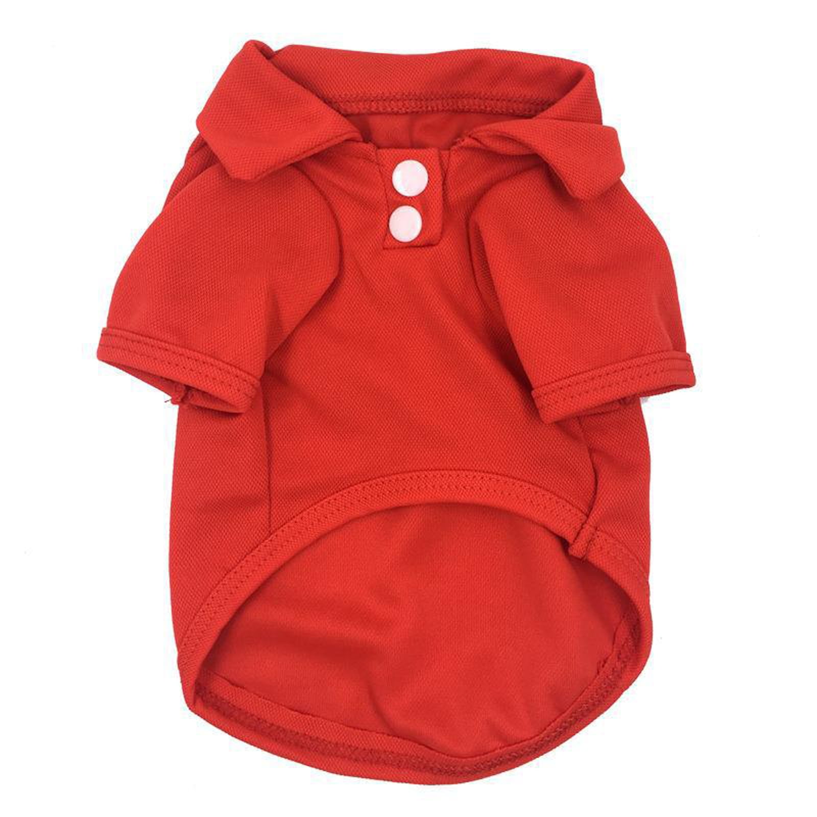 Dog Cat Kitten Shirts Collared Polo T-Shirts for Small Medium Dogs Cats ...