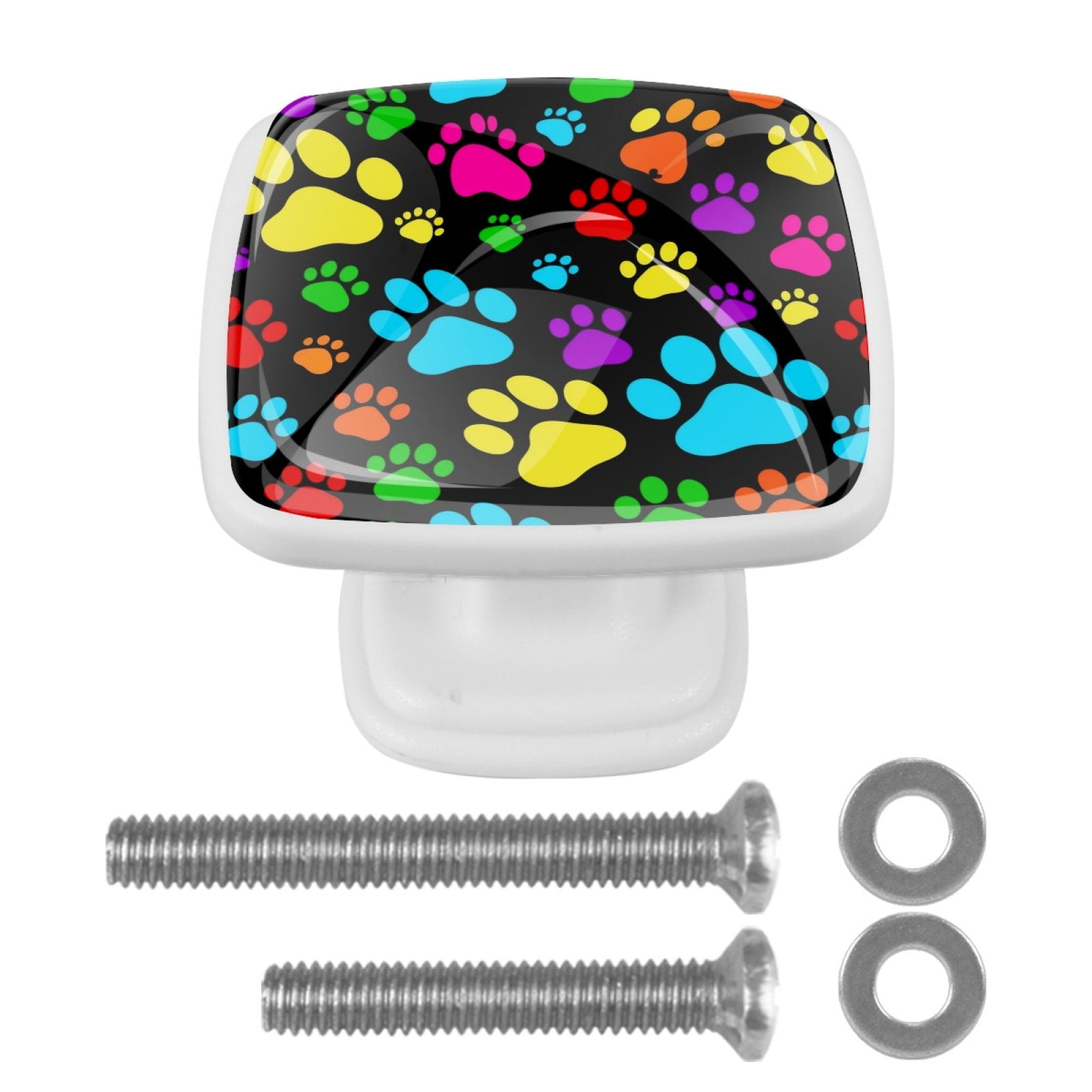 Dog Cat Paw Print Cabinets Door and Drawers Knobs Pulls,Furniture ...