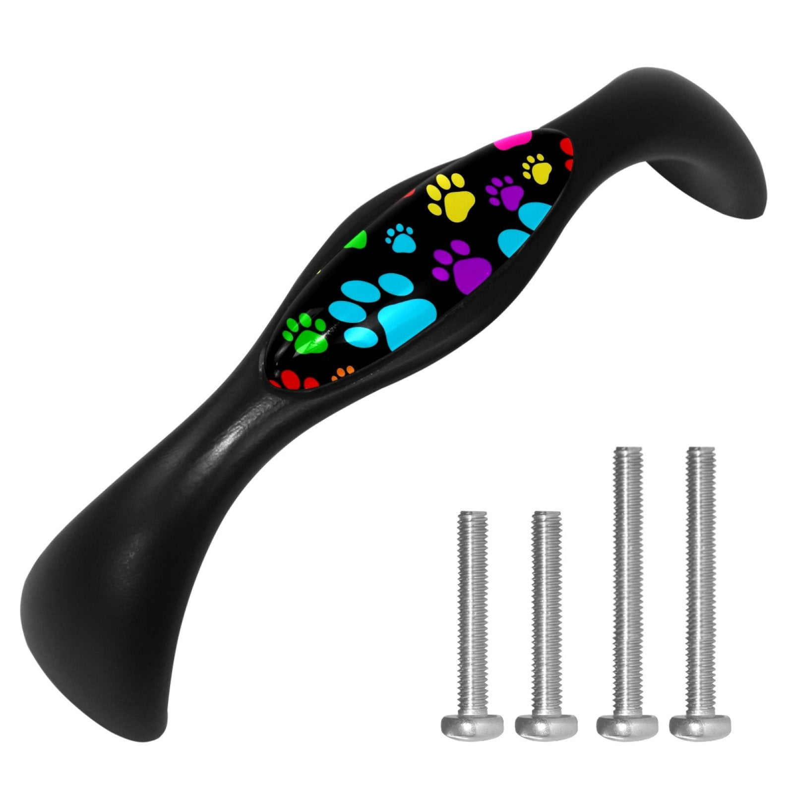Dog Cat Paw Print Kitchen Cabinet Pull Knobs Drawer Hardware Handles ...