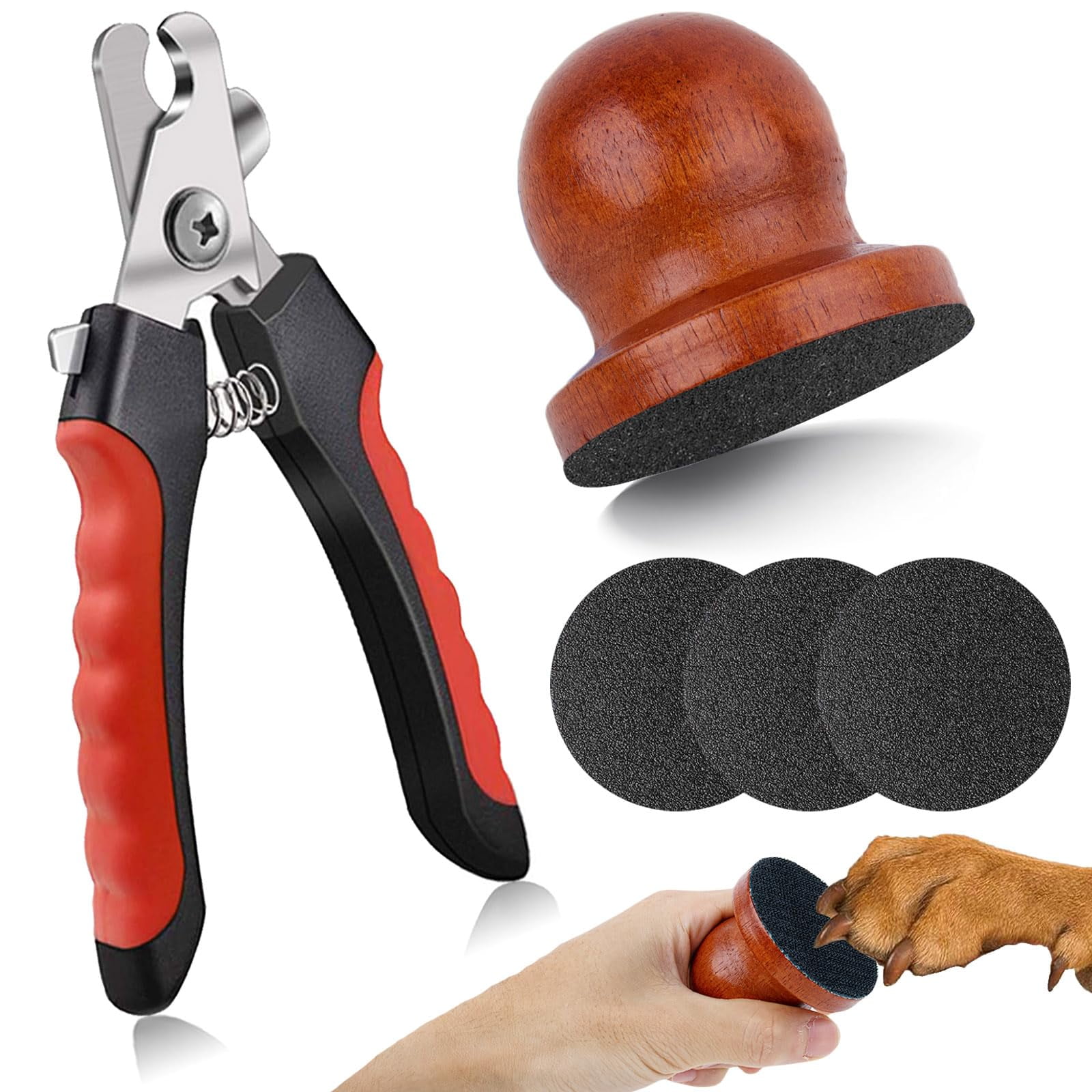 Dog & Cat Pets Nail Clippers and Trimmers with Nail File for Dogs w/ 3 ...