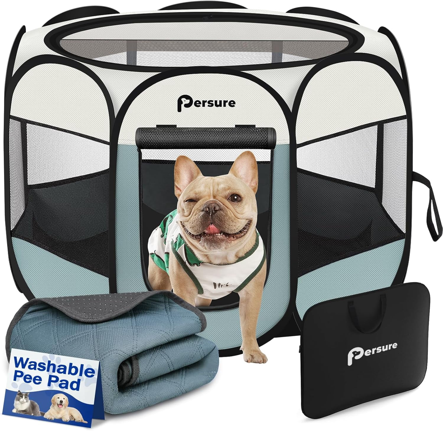 Dog Cat Playpen Indoor Outdoor for Puppy Pet Dogs Cat Travel and ...