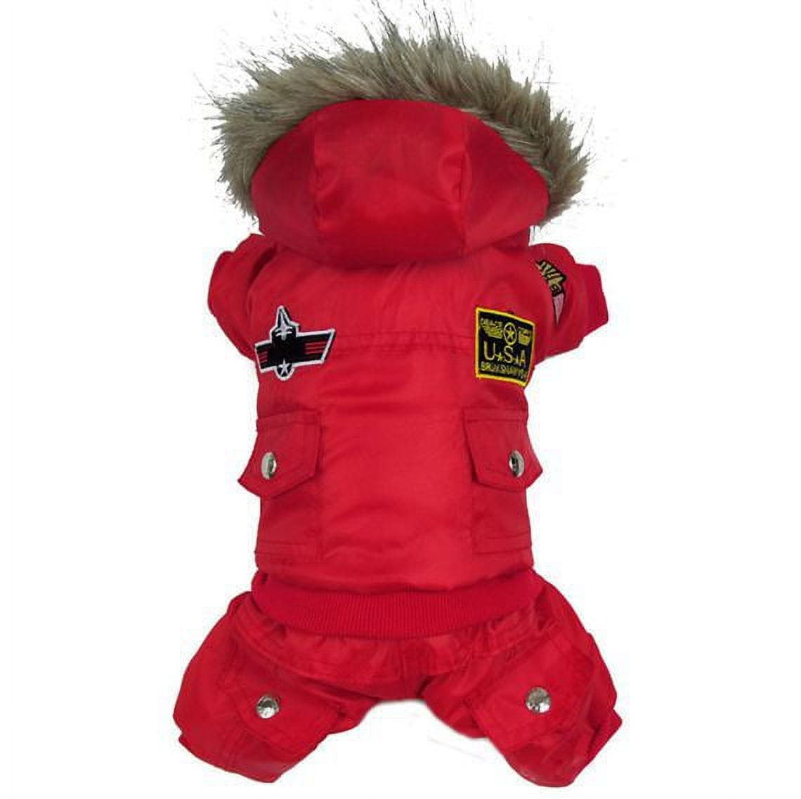 Dog Cat Snow Suit Cold Weather Coats Airman Fleece Winter Coat Jumpsuit ...
