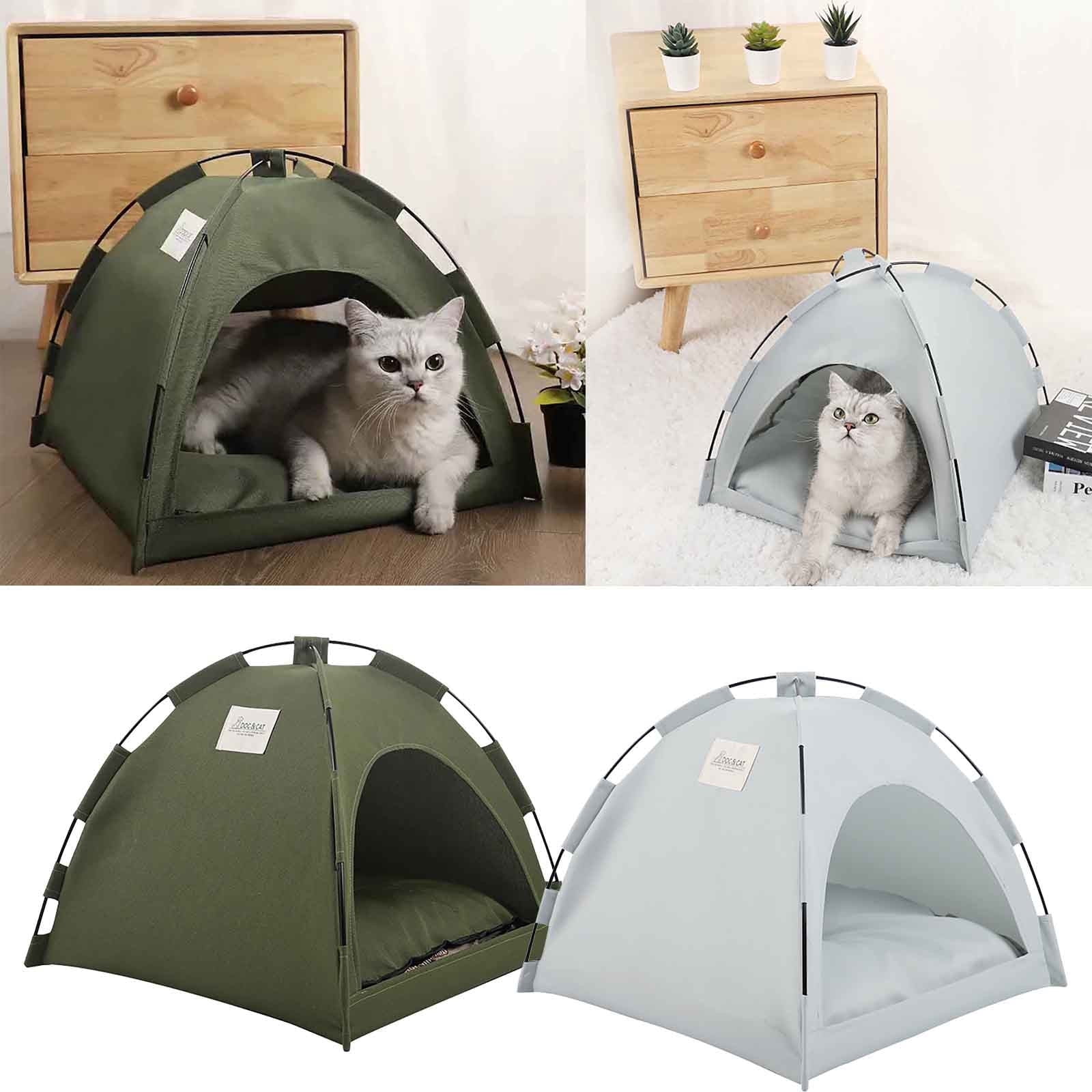 Dog & Cat Tent Waterproof Outdoor Indoor Cave Bed - All-Weather ...