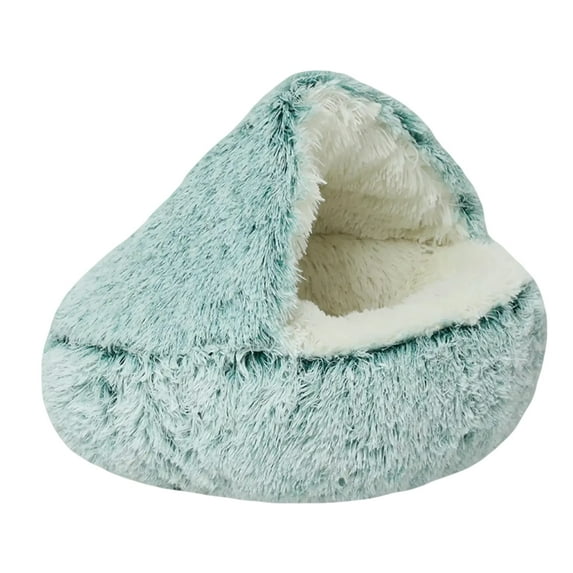 Dog Cave Bed for Small Dogs Cats Pets, Anti Anxiety Calming Plush Dog ...