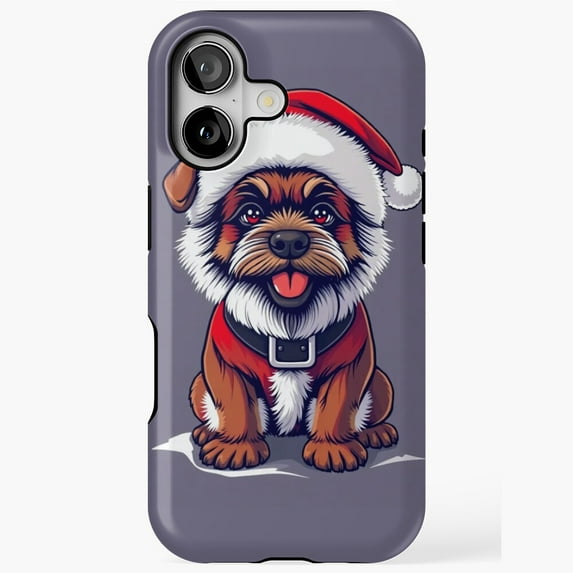 Dog Celebrate Christmas Fun Case for iPhone 11 12 13 14 15 16 17 Pro ...