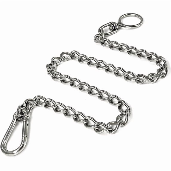 Dog Chain Leash 304 Stainless Steel - Heavy Duty Metal Short Lead with ...