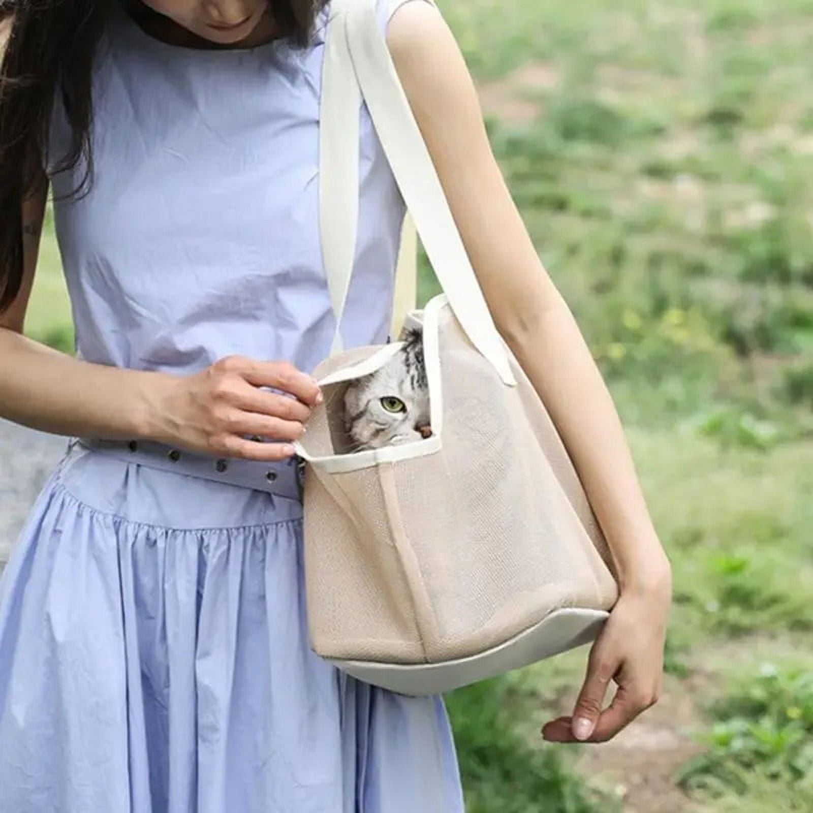 Dog Chest Carrier Portable Pet Purse Sling Foldable Breathable Pet Mesh ...