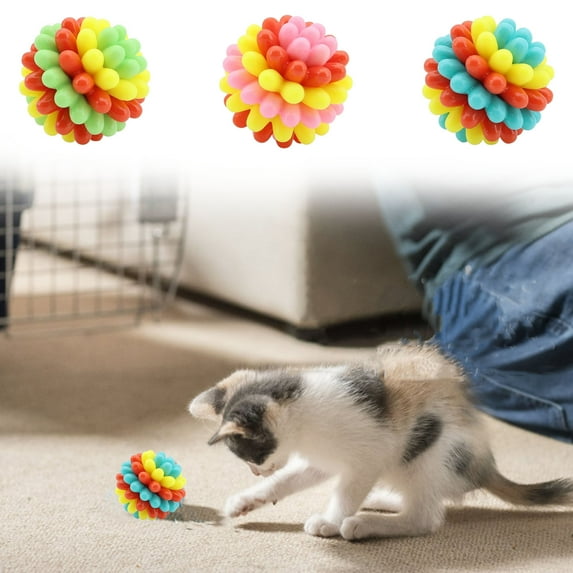 Dog Chew Ball Toy for Medium Small Dogs | Heavy Duty Durable Spiky ...