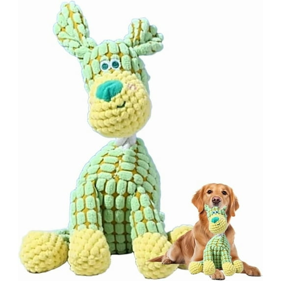Dog Chew Plushies Toy, 2026 New Durable Plush Dog Toy for Aggressive ...