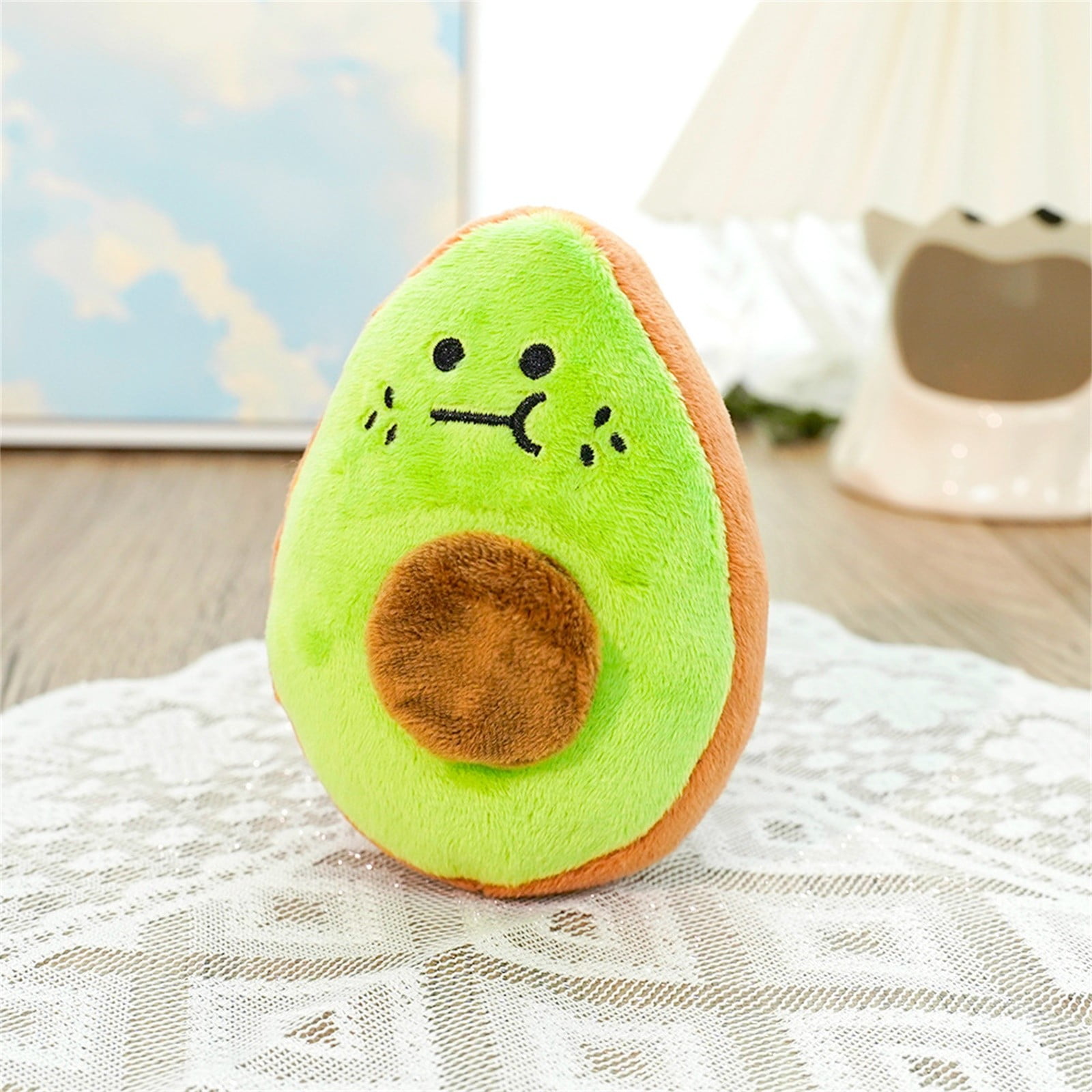 Dog Chew Toy Kiwi Shaped Dog Molar Plaything Interactive Stuffed ...