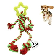 LECHONG Durable 13 Inch Bone Shape Dog Chew Toys, Extra Large Tug Toy for Healthy Canine ...
