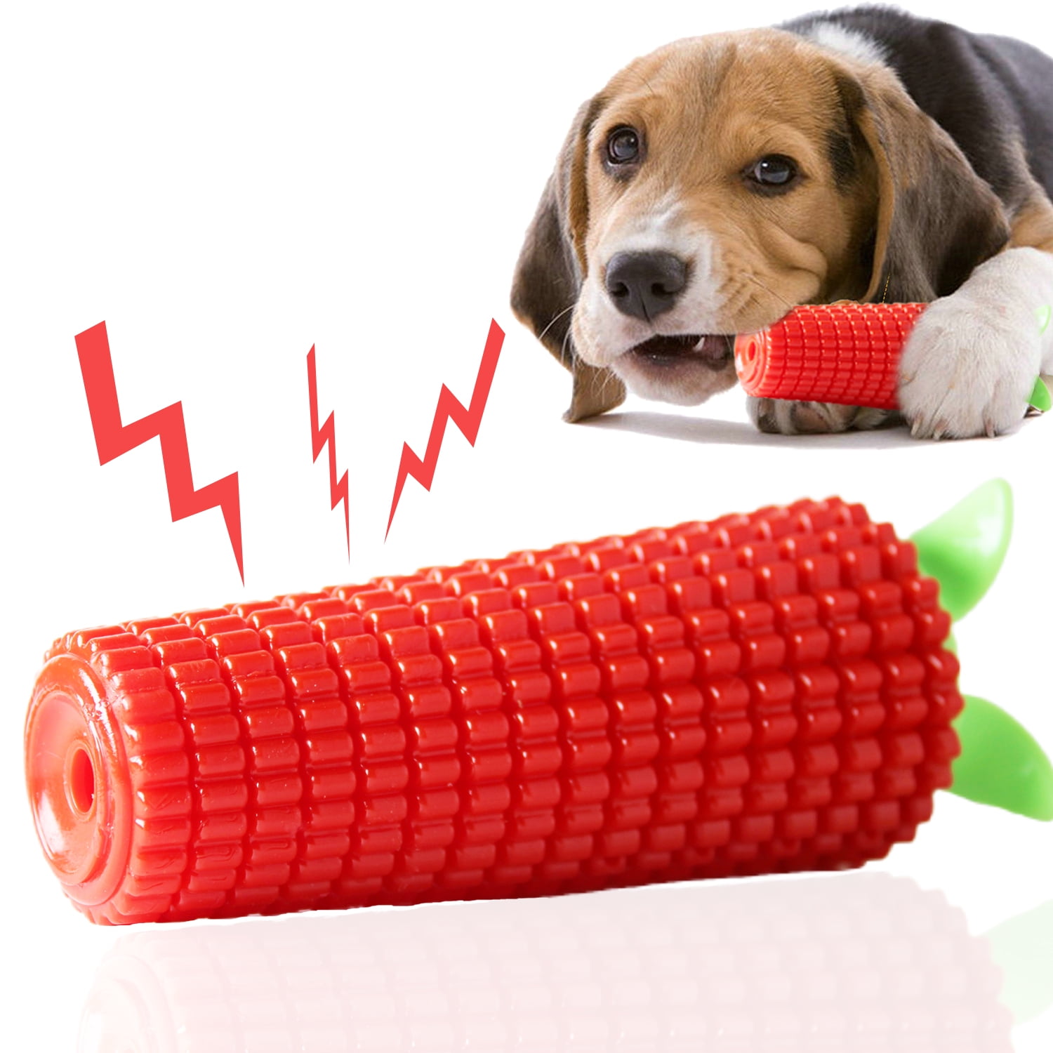 Dog Chew Toys for Aggressive Chewers, Likaty Indestructible Squeaker Dog Toy Puppy Chew Teething ...