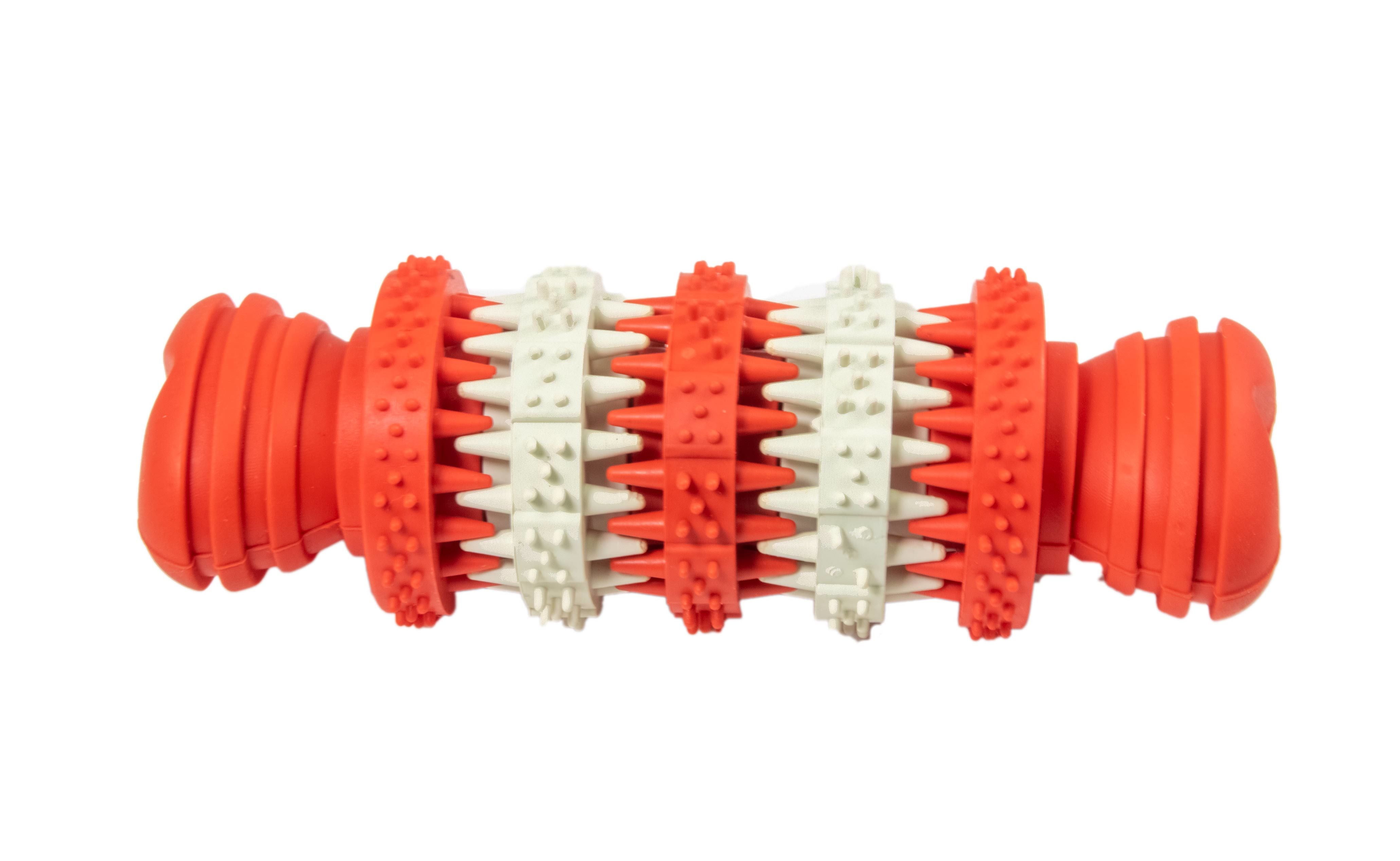 Dog Chewing Teeth Brushing Toy Bone & Treat Dispenser - Dog Food Treat ...