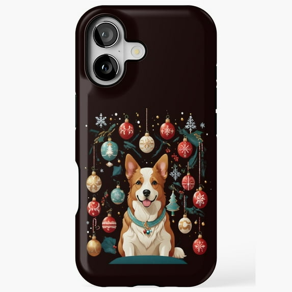 Dog Christmas Celebration Case for iPhone 11 12 13 14 15 16 17 Pro Max ...